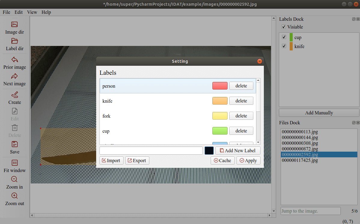 IDAT – Image detection annotation tool