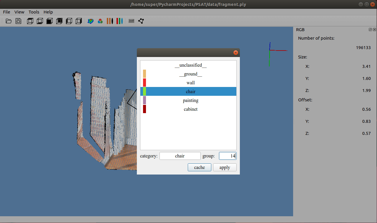 PSAT – 点云分割标注工具